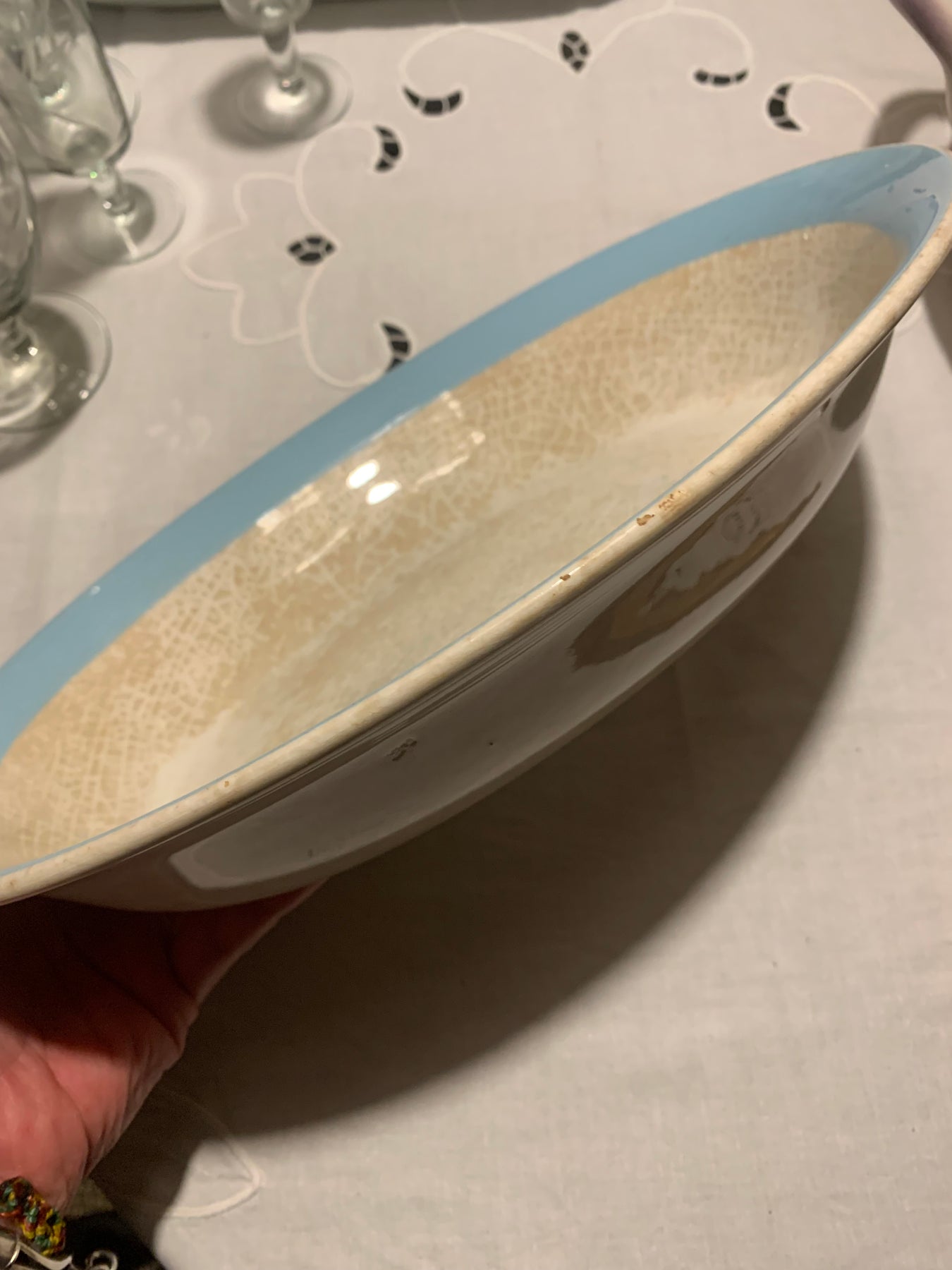 Antiga travessa em faiança Nadir rara! – Jardin Velharia