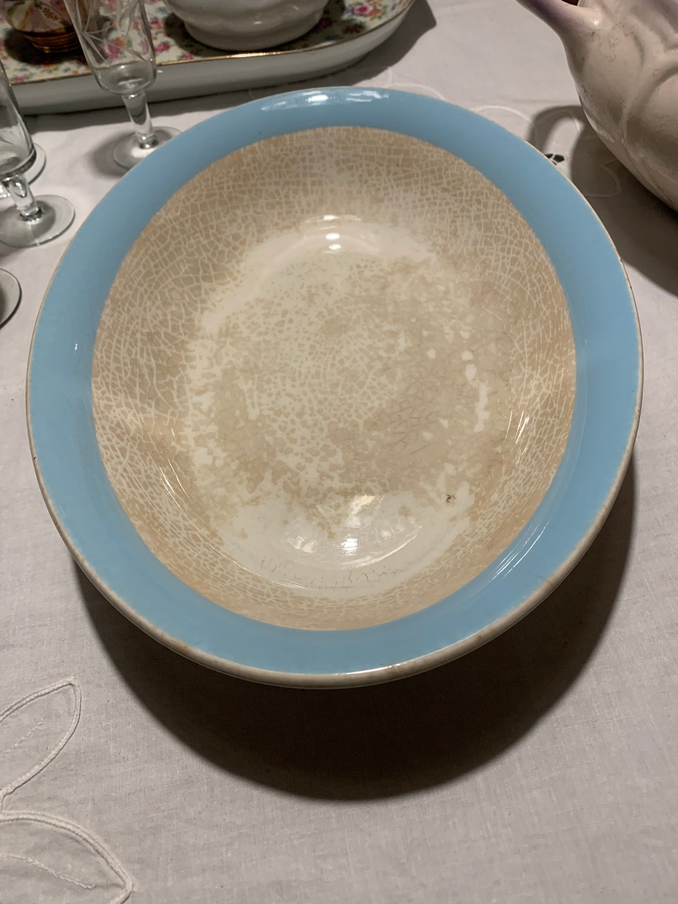 Antiga travessa em faiança Nadir rara! – Jardin Velharia